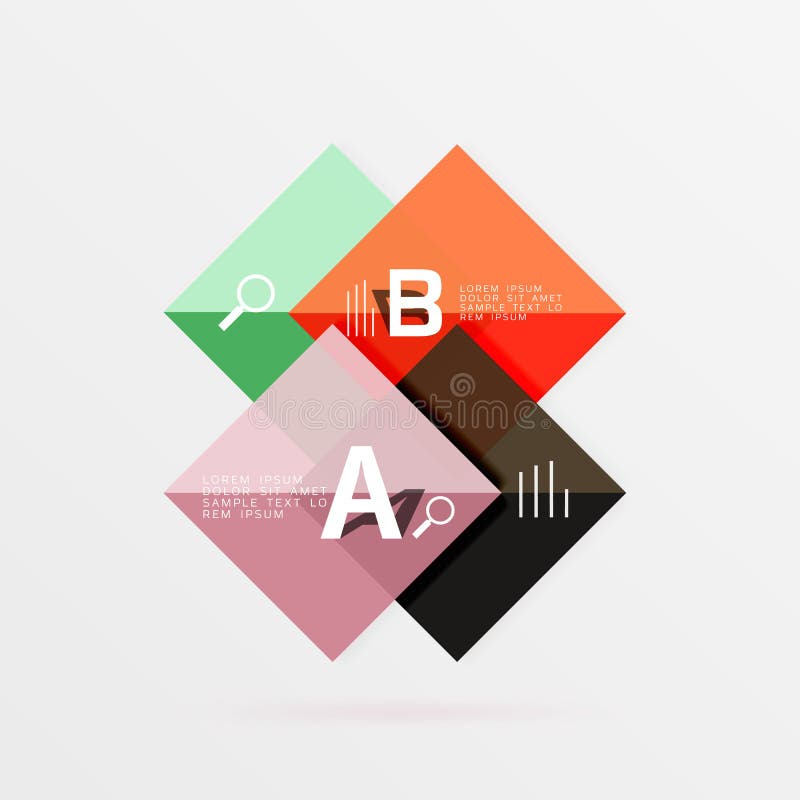 Geometric Abstract Background with Option Infographic Stock Vector ...