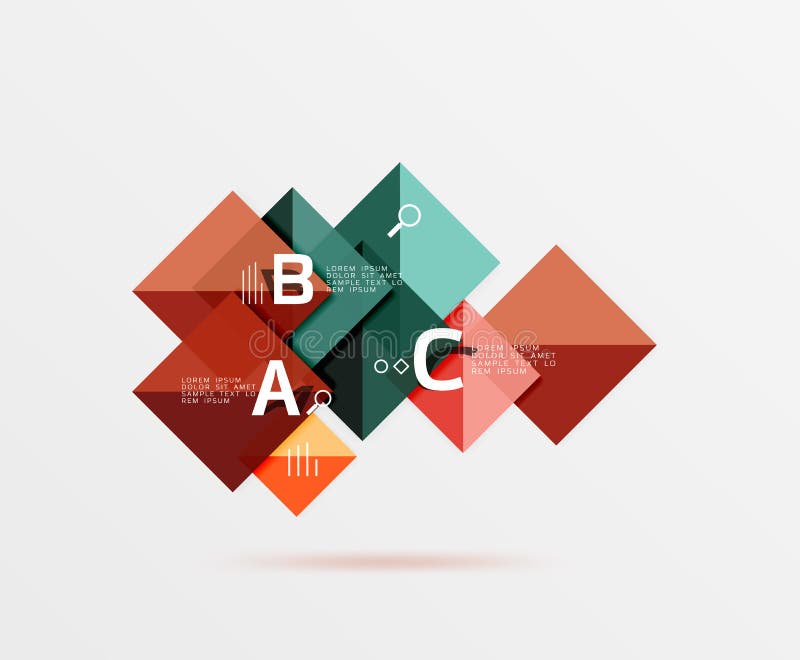 Geometric Abstract Background with Option Infographic Stock Vector ...