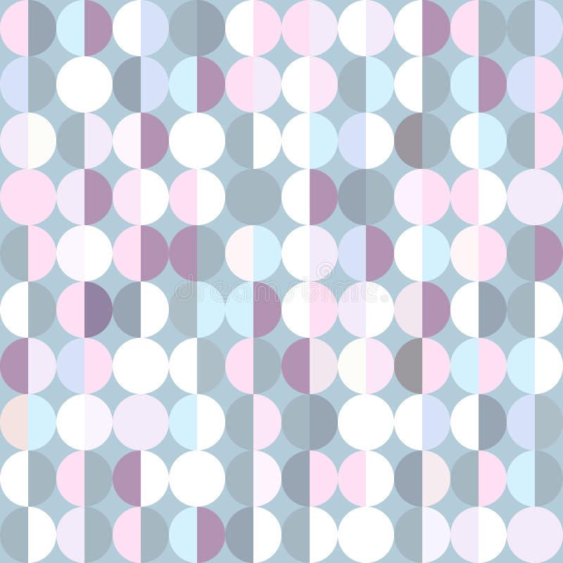 Geometric Abstract Background with Pastel Circles Stock Vector ...