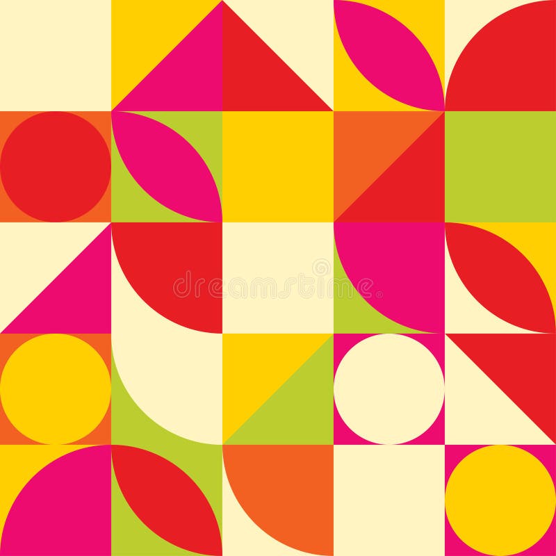 Geometric Abstract Background, Poster Design, Simple Shapes in Complex ...