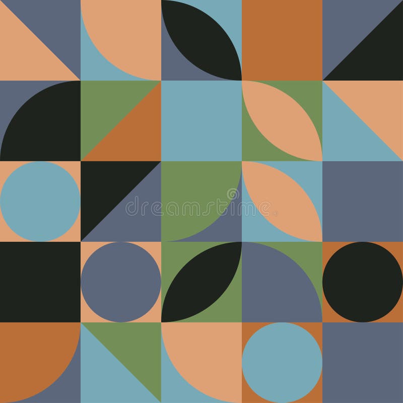 Geometric Abstract Background, Poster Design, Simple Shapes in Complex ...