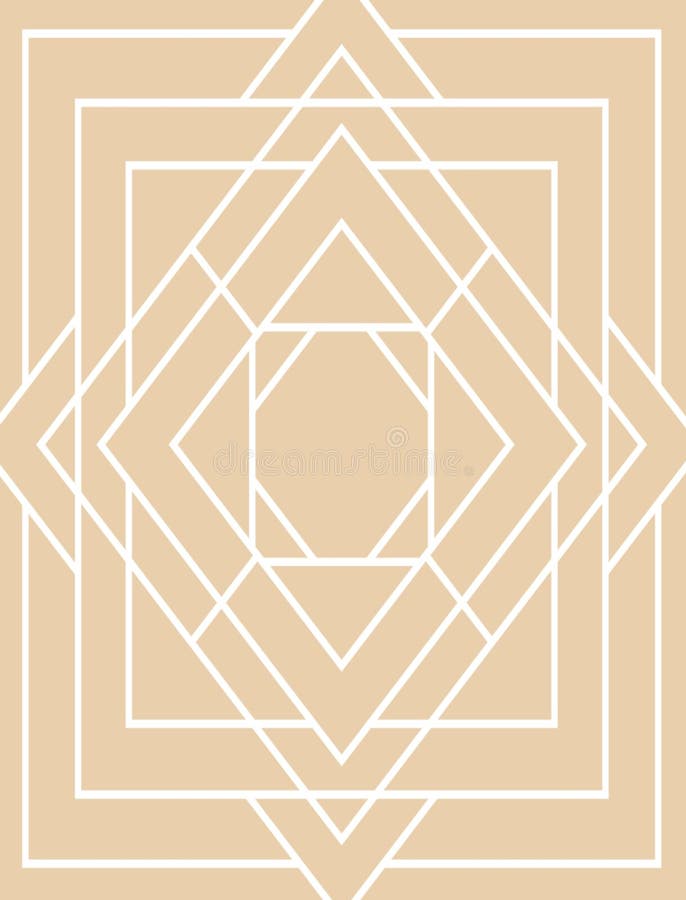 Geometric Abstract Background in Set Sail Champagne Color Stock ...