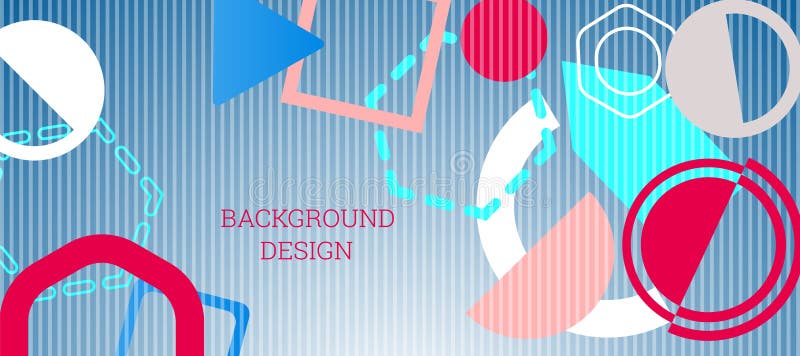 Geometric Abstract Background. Various Geometric Shapes. Cover Design ...
