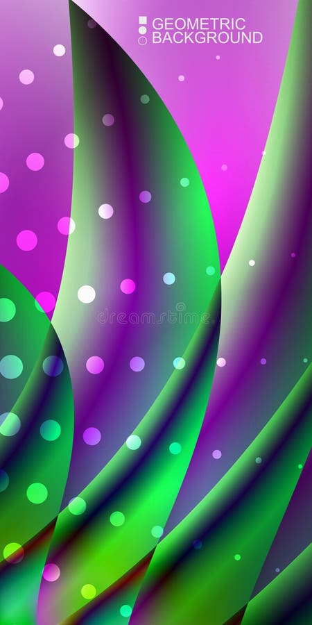 Geometric Shaped Objects Colorful Abstract Background Stock Vector