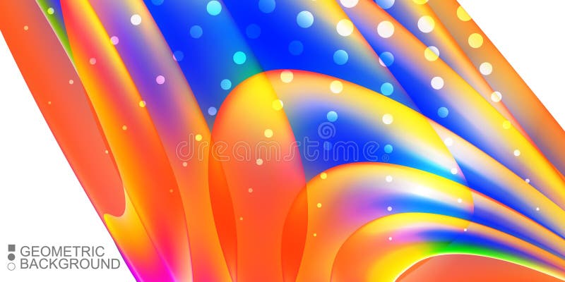 Geometric Shaped Objects Colorful Abstract Background Stock Vector ...