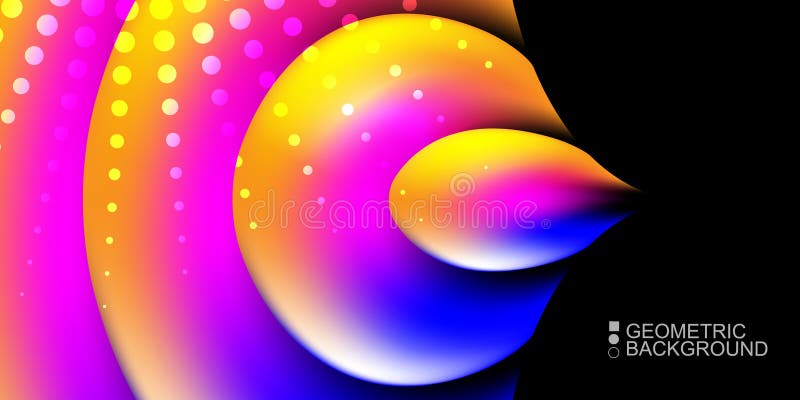 Geometric Shaped Objects Colorful Abstract Background Stock Vector ...