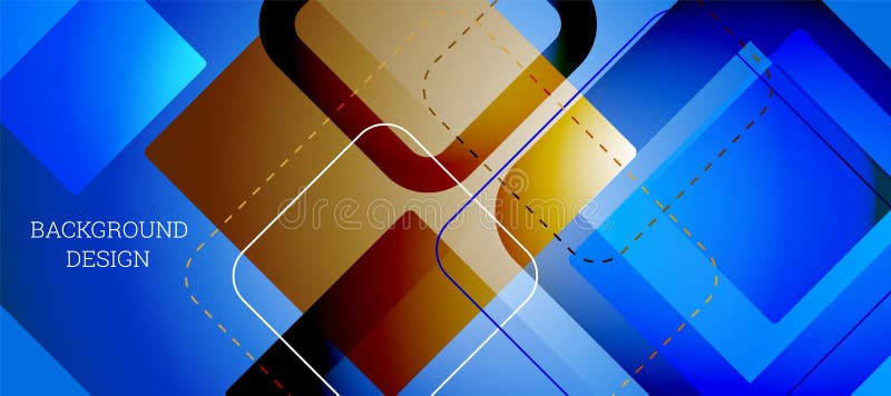 Geometric Abstract Background. Various Geometric Shapes. Cover Design ...