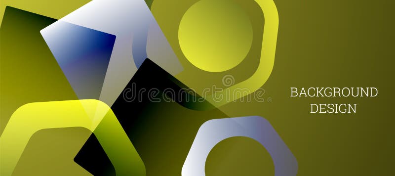 Geometric Abstract Background. Various Geometric Shapes. Cover Design ...