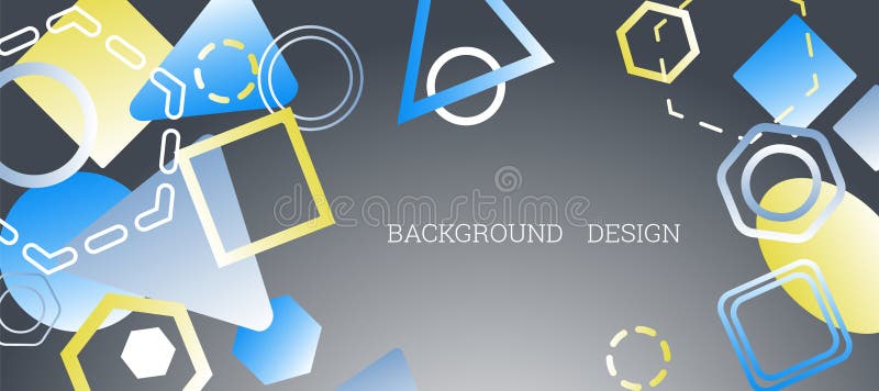 Geometric Abstract Background. Various Geometric Shapes. Cover Design ...