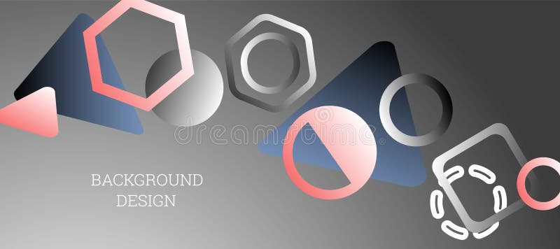 Geometric Abstract Background. Various Geometric Shapes. Cover Design ...