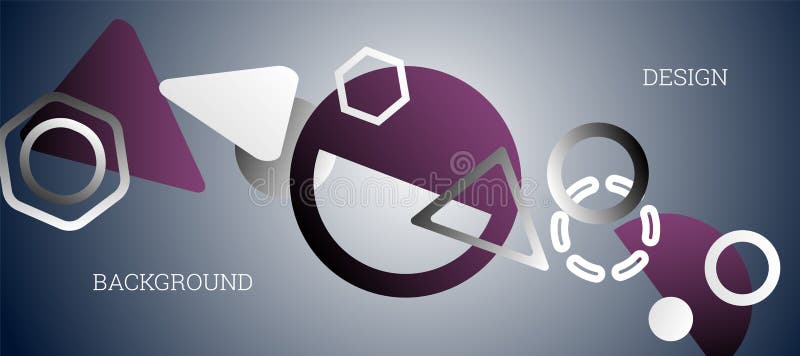 Geometric Abstract Background. Various Geometric Shapes. Cover Design ...