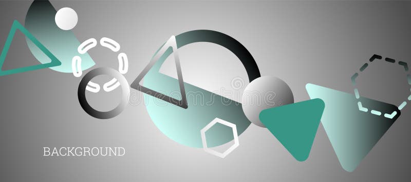 Geometric Abstract Background. Various Geometric Shapes. Cover Design ...
