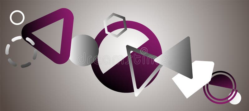 Geometric Abstract Background. Various Geometric Shapes. Cover Design ...