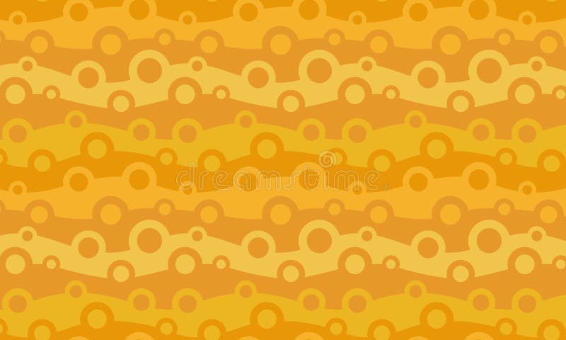 Geometric Abstract Background with Wavy Shapes and Circles Stock Vector ...