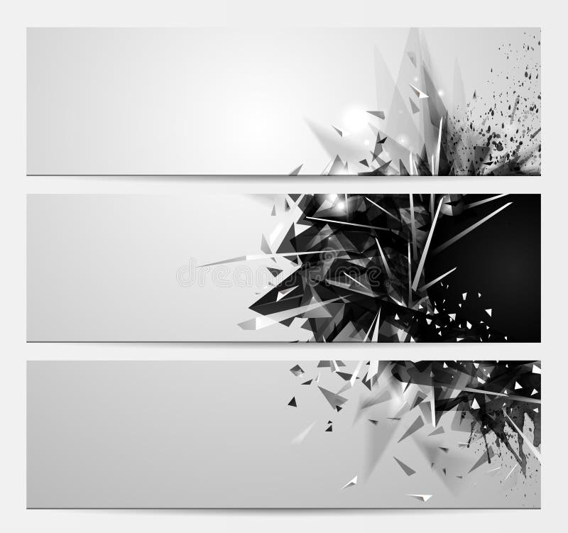 Set of six banners stock vector. Illustration of banner - 37029803