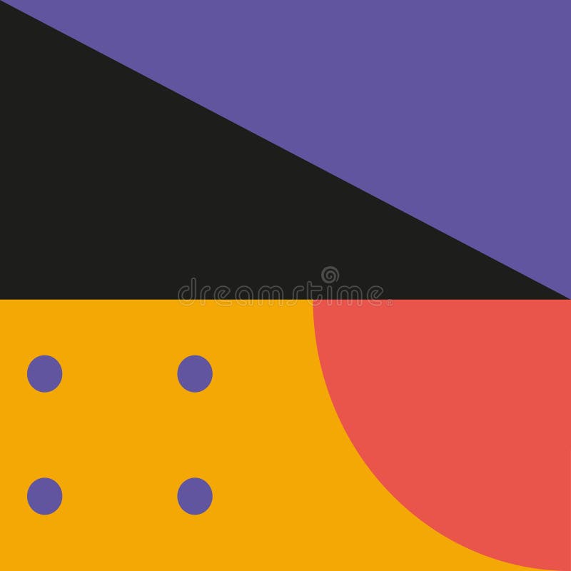 Geometric Abstract Backgrounds Design. Composition of Simple Geometric ...