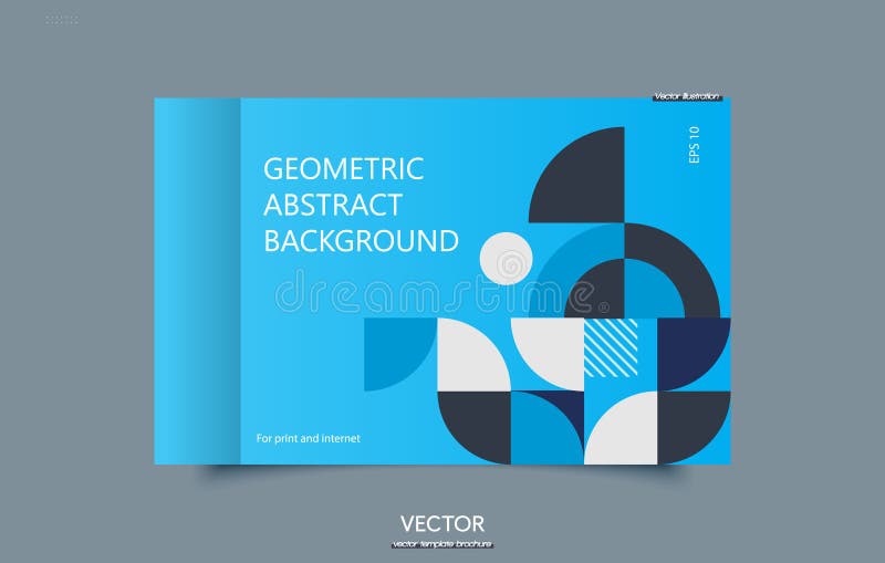Geometric Abstract Backgrounds Design. Composition of Simple Geometric ...