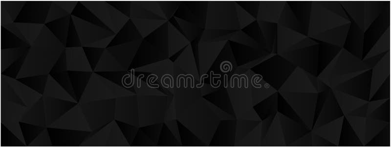 Geometric Abstract Black Polygon Background for Modern Design and ...