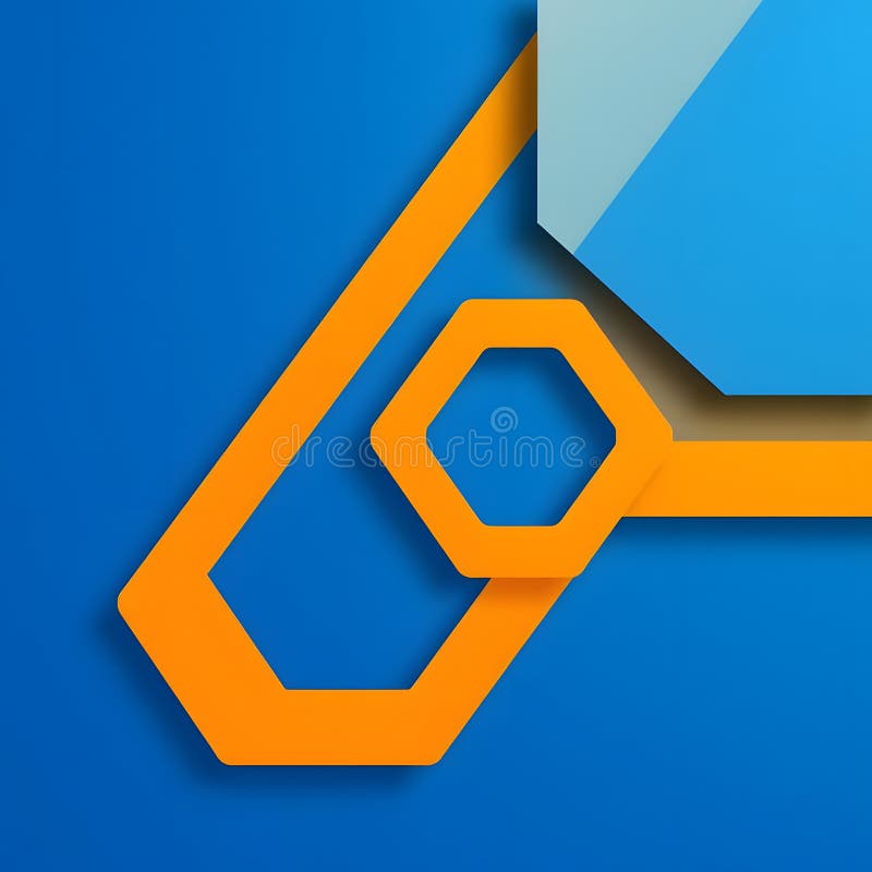 Geometric Abstract Blue Background with Sharp Edges and Defined Shapes ...