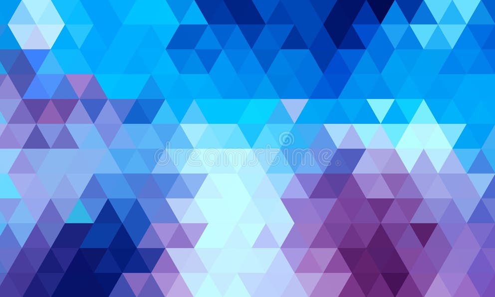 Geometric Abstract Blue Triangle Shape Pattern Background Stock Vector ...