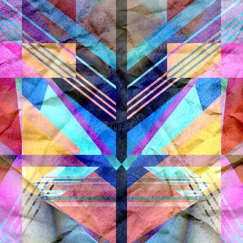 Geometric Abstract Bright Background Stock Photo - Image of crack ...