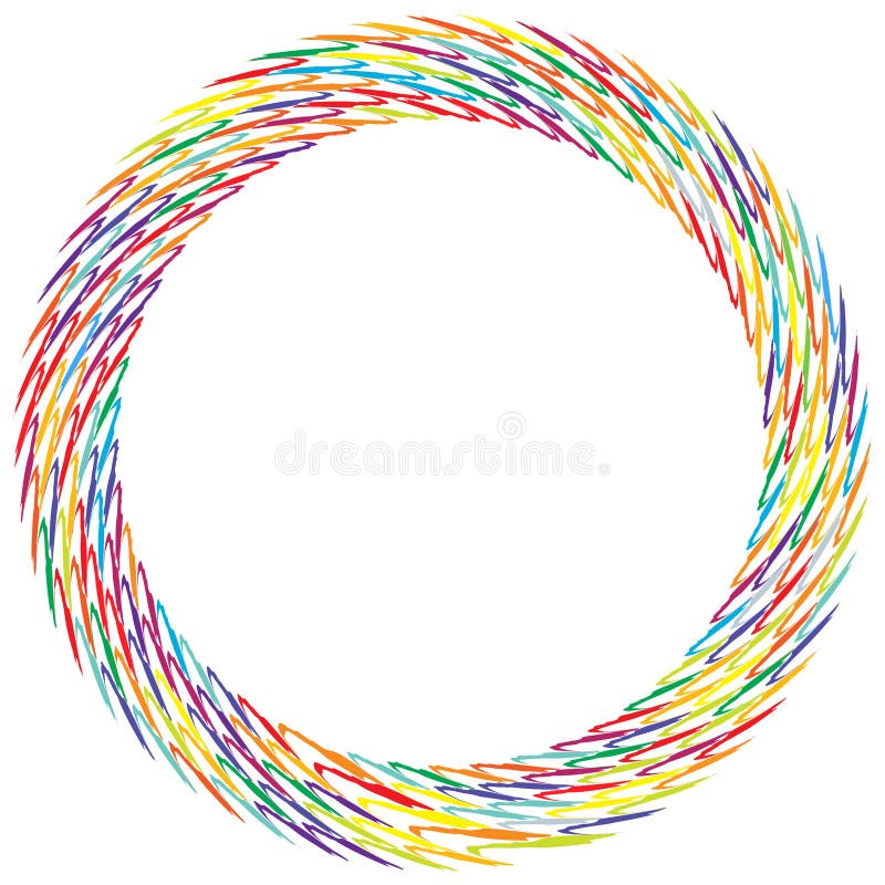 Geometric Abstract Circle, Circular Element Vector Stock Vector ...