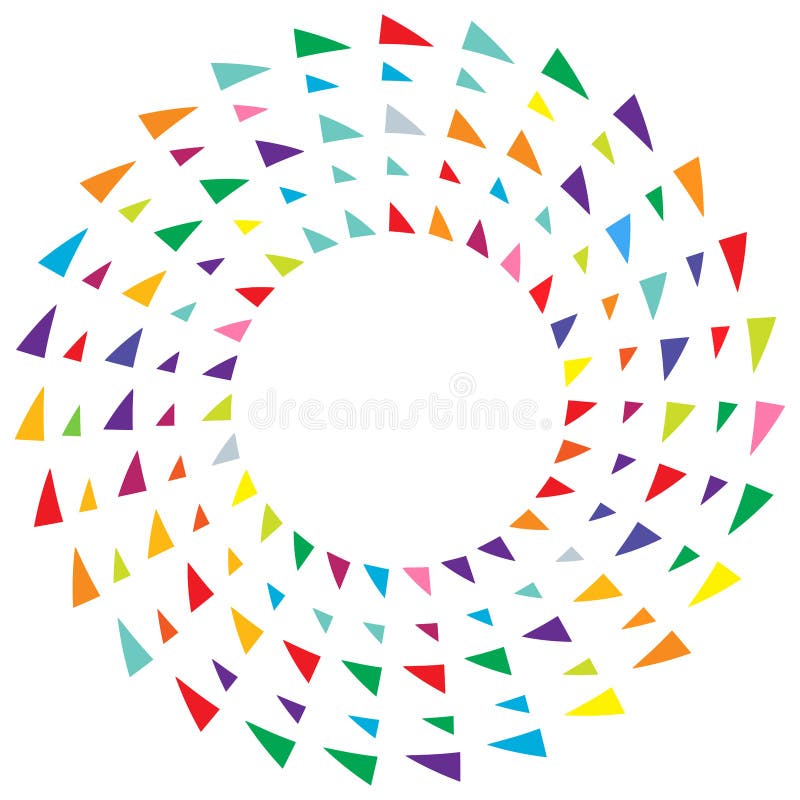 Geometric Abstract Circle, Circular Element Vector Stock Vector ...