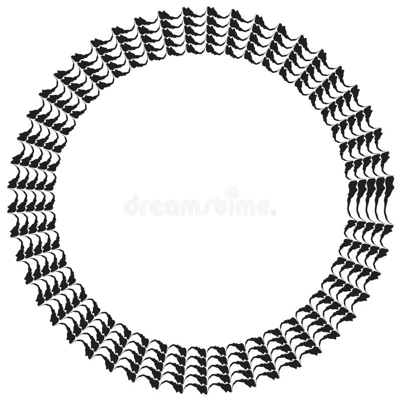 Geometric Abstract Circle, Circular Element Vector Stock Vector ...