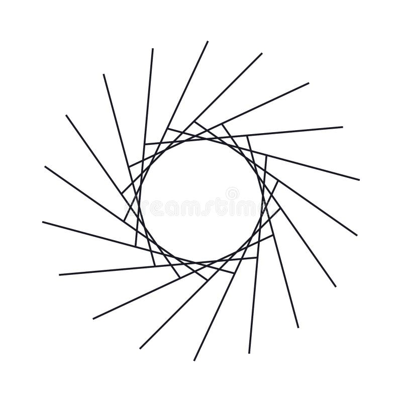 Geometric Abstract Circle Element, Design Stock Vector - Illustration ...