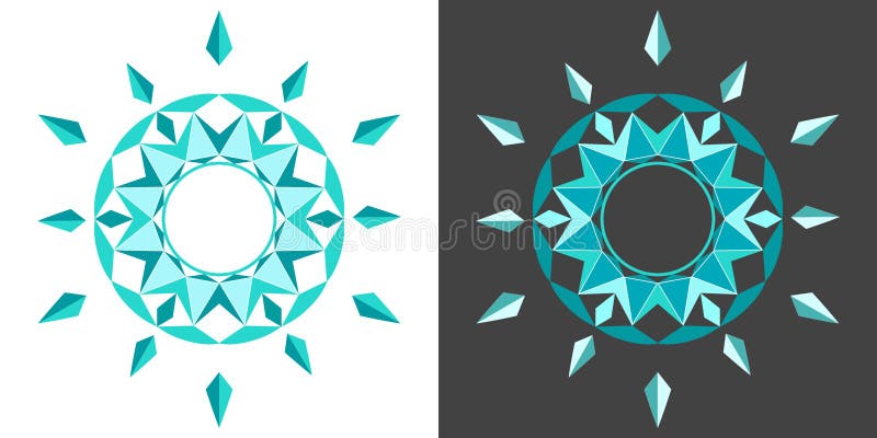 Geometric Abstract Circular Drawing Stock Vector - Illustration of ...