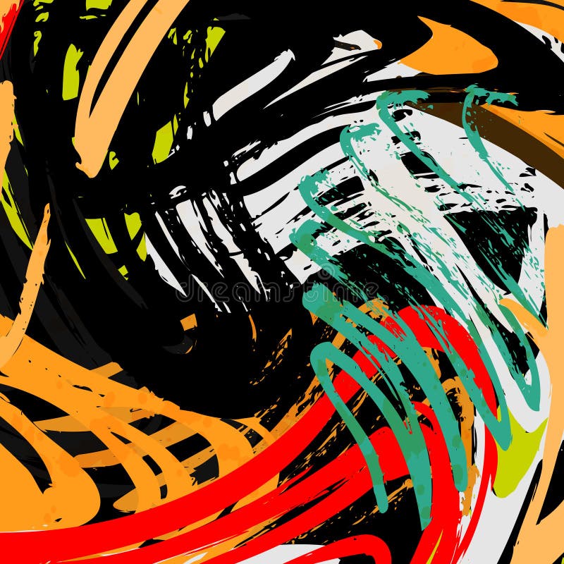 Geometric Abstract Colored Objects Beautiful Background Illustration ...