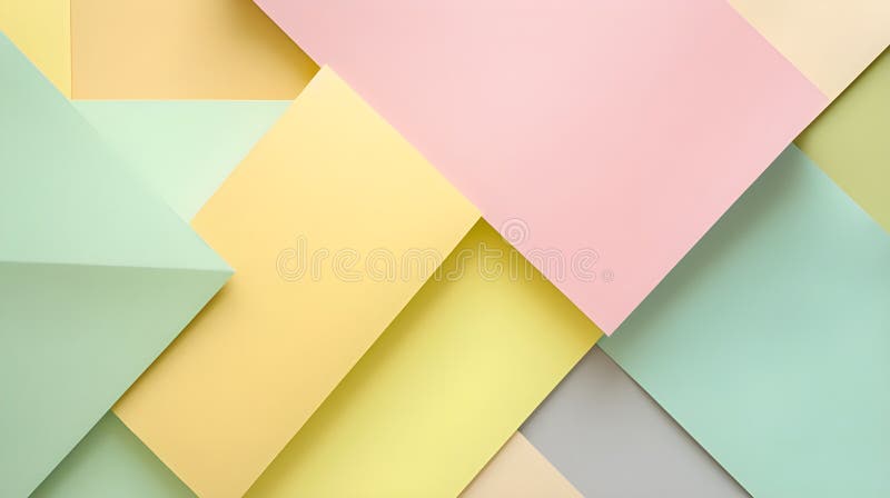 Geometric Abstract Colorful Background, Paper Cut Texture. Rectangle ...