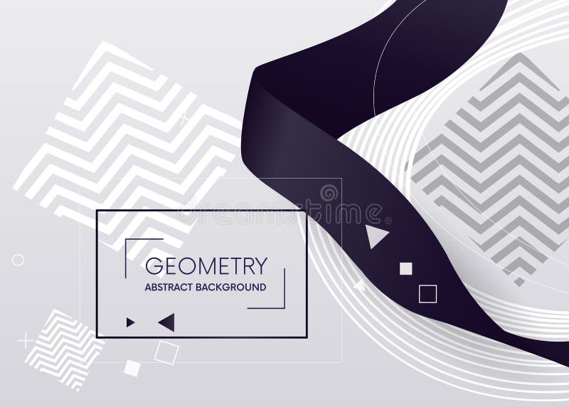 Geometric Abstract Composition.Composition Colored Geometric Shapes and ...