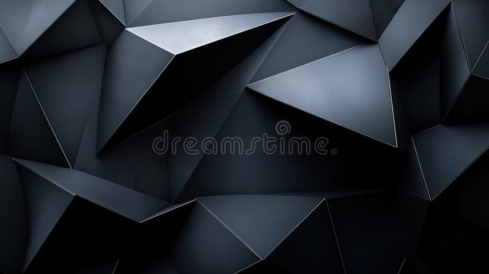 Geometric Abstract Dark Polygon Surface with a Modern Texture Stock ...
