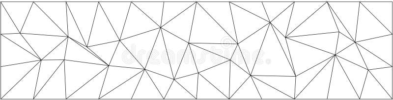 Geometric Abstract Design with Black Lines Forming Irregular Triangles ...