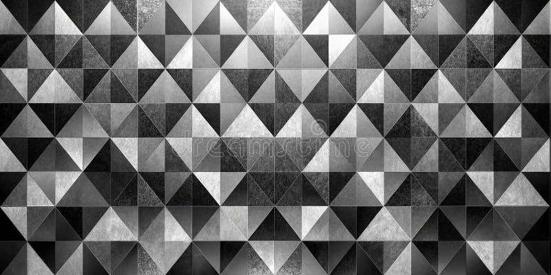 Black White Dark Gray Silver Abstract Pattern Background. Geometric ...