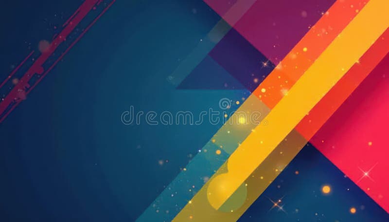 Geometric Abstract Design with Bold Colors and Sharp Lines, Pattern ...