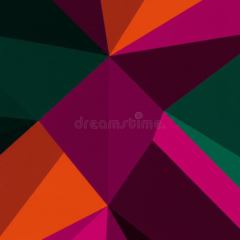 Geometric Abstract Design Featuring Interlocking Triangles in Bold ...