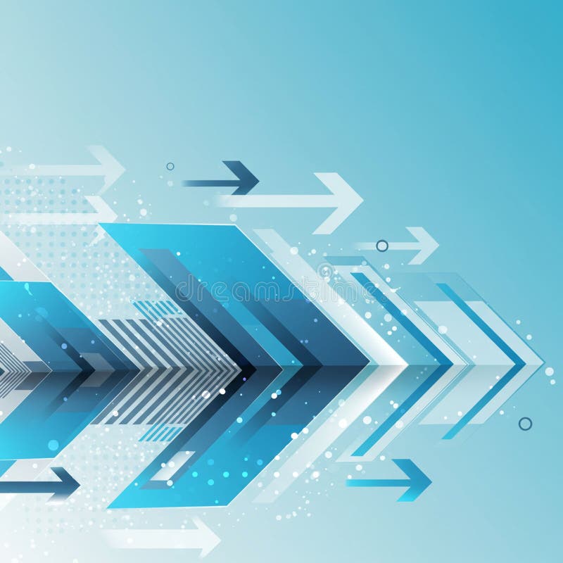 Geometric Abstract Design Featuring Layered Arrows Pointing Right ...