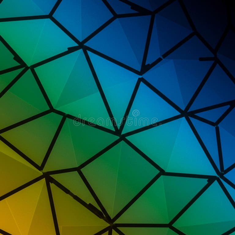 Geometric Abstract Design Featuring Overlapping Triangles in a Gradient ...