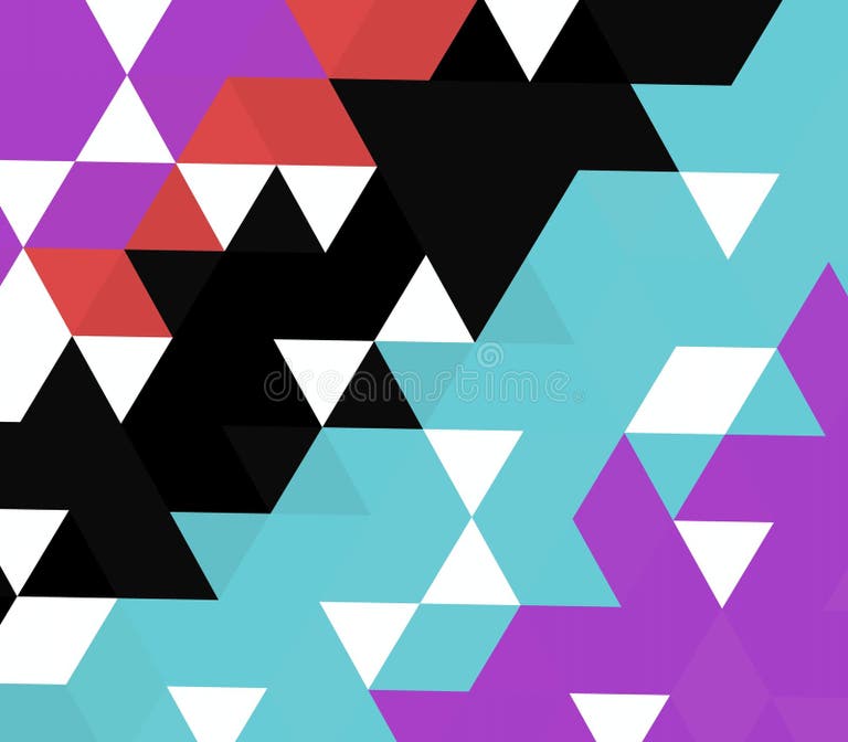 Geometric Abstract Design Featuring Repeating Triangular Patterns ...