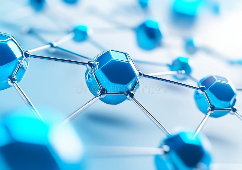 Geometric Abstract Design with Hexagonal Background. Digital Geometric ...