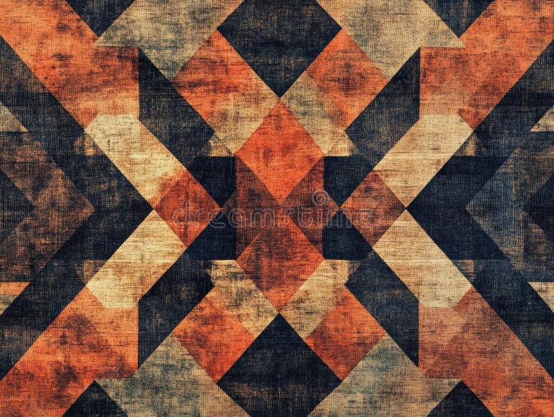 Geometric Abstract Designs, Exploring Interlocking Shapes and Textures ...