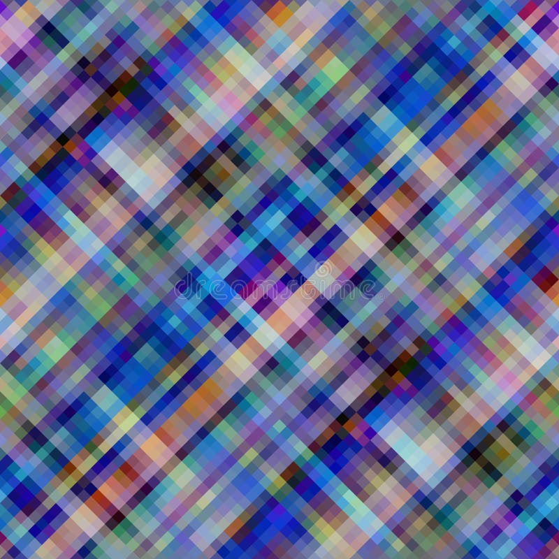 Geometric Abstract Diagonal Plaid Pattern in Low Poly Pixel Art Style ...