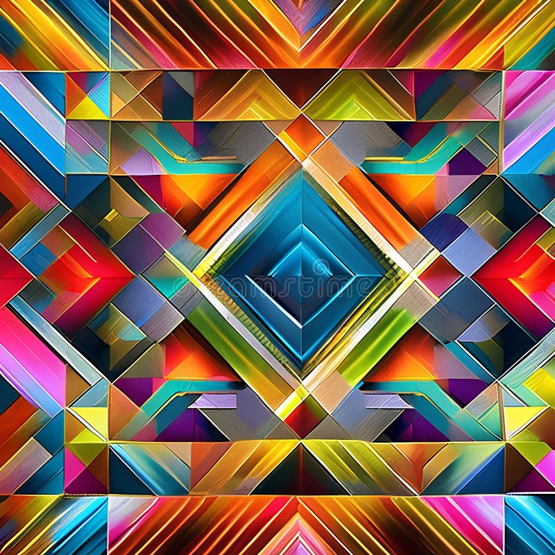816 Geometric Abstract Diamonds: a Modern and Geometric Background ...