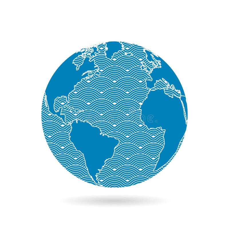 Geometric Abstract Earth Globe Sphere Concept Illustration. Stock ...