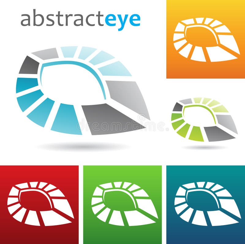 Geometric Abstract Eye Shape Stock Vector - Illustration of modern ...