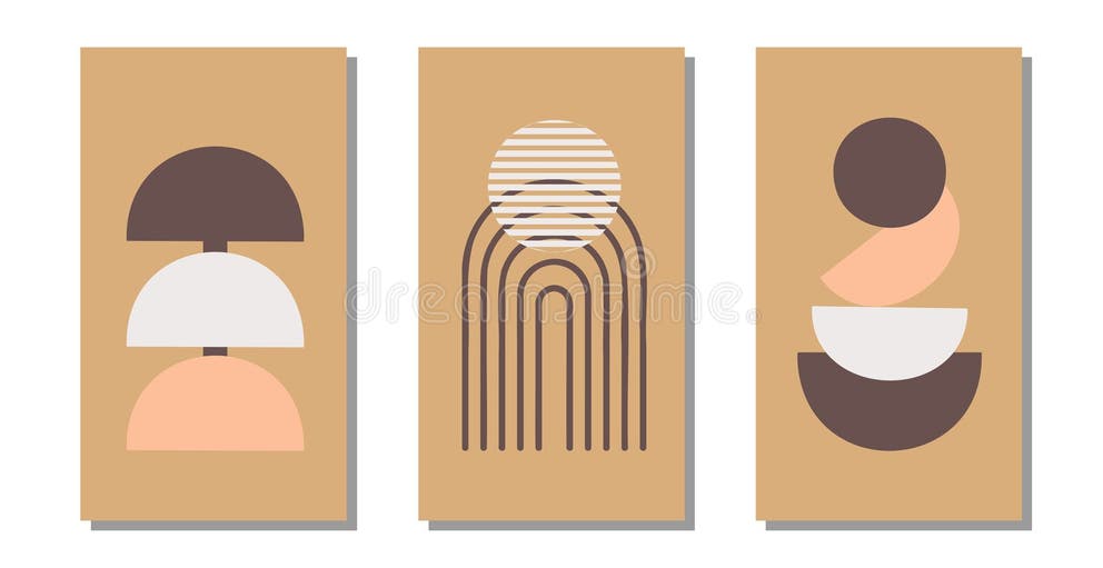 Geometric Abstract Forms and Shape Modern Style. Stock Vector ...