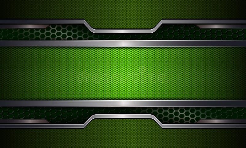 Geometric Abstract Green Textural Design with Frame and Edging Stock ...