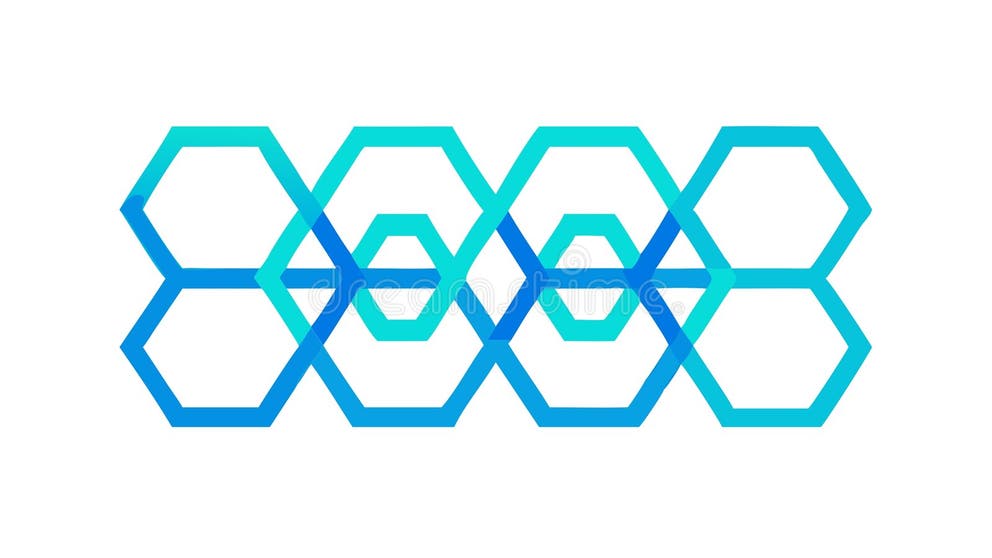 Geometric Abstract Hex Grid Pattern Background Graphic Vector Design ...